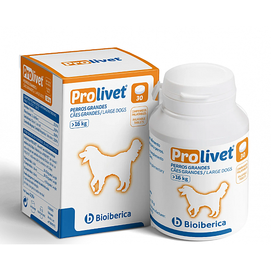 Bioiberica Prolivet® 肝功能修復營養補充咀嚼片 (30 粒裝)(大型犬隻適用)