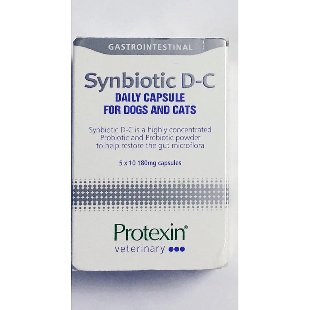 Protexin Synbiotic D-C 貓狗用 益生菌 益生元膠囊 180mg 50 粒裝 英國製造