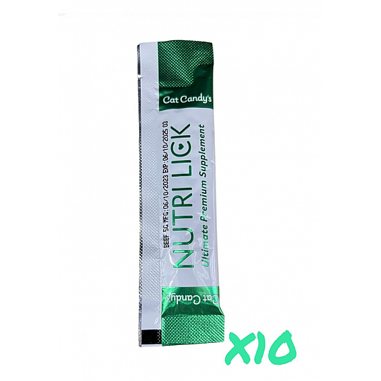 Furvit Nutri Lick（牛肉口味）肉泥 貓和小貓用 5g x10 (Exp.06/10/2025)