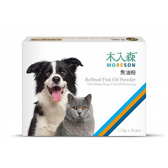 木入森 - 台灣 Moreson 犬貓寶 魚油粉 1.25g x 30包