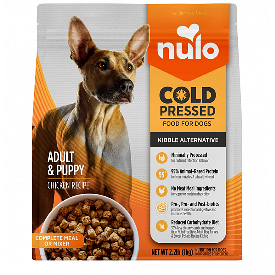 Nulo 全新冷壓配方 雞肉及吞拿魚味 幼犬及成犬 狗糧 1kg
