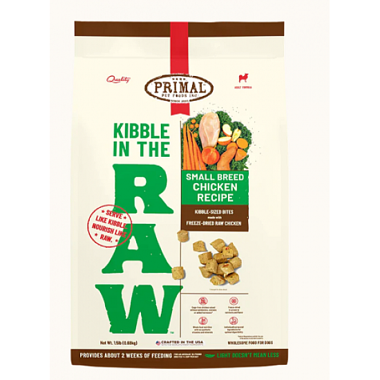 Primal Kibble in the Raw 雞肉小型犬配方 乾糧1.5lb