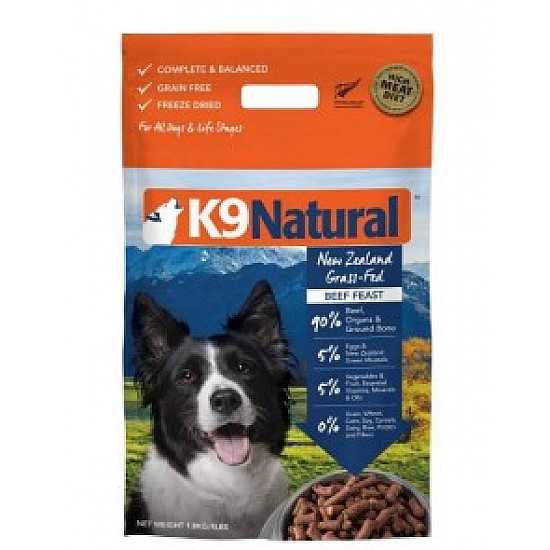 K9 Natural Beef Feast 牛肉盛宴凍乾狗糧 3.6kg