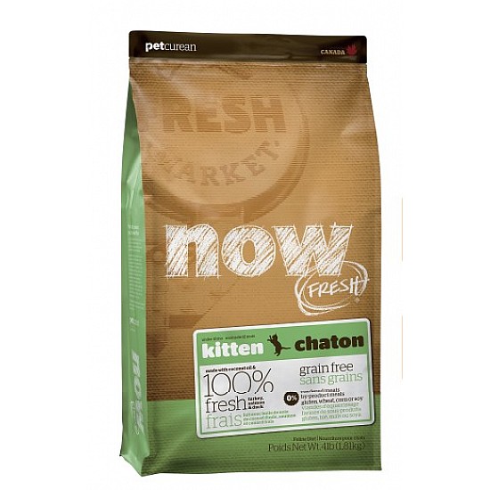 NOW Fresh 無榖物貓乾糧 - 幼貓配方 火雞, 三文魚 及 鴨 8lb