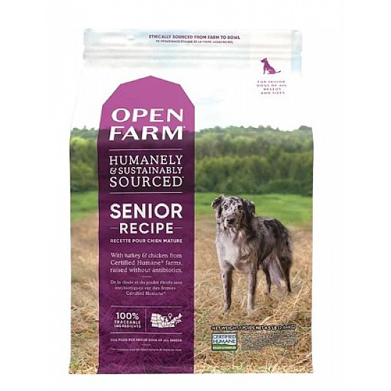 Open Farm 無穀物老年犬配方 火雞肉和雞肉 22lb
