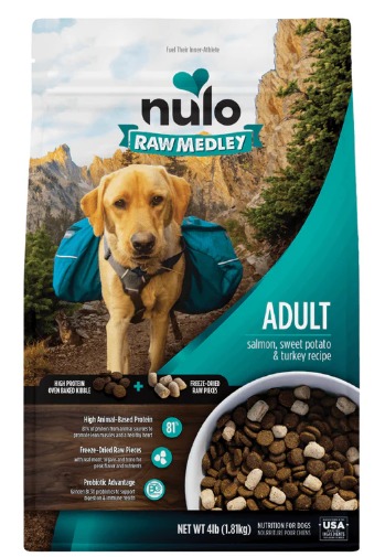 Nulo Raw Medley三文魚、紅薯和火雞配方 成犬 狗糧4lb